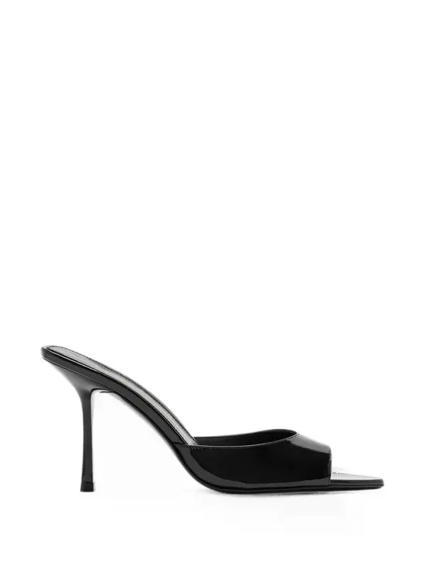 STUART WEITZMAN Patent Finish Slip-on Stiletto Sandals