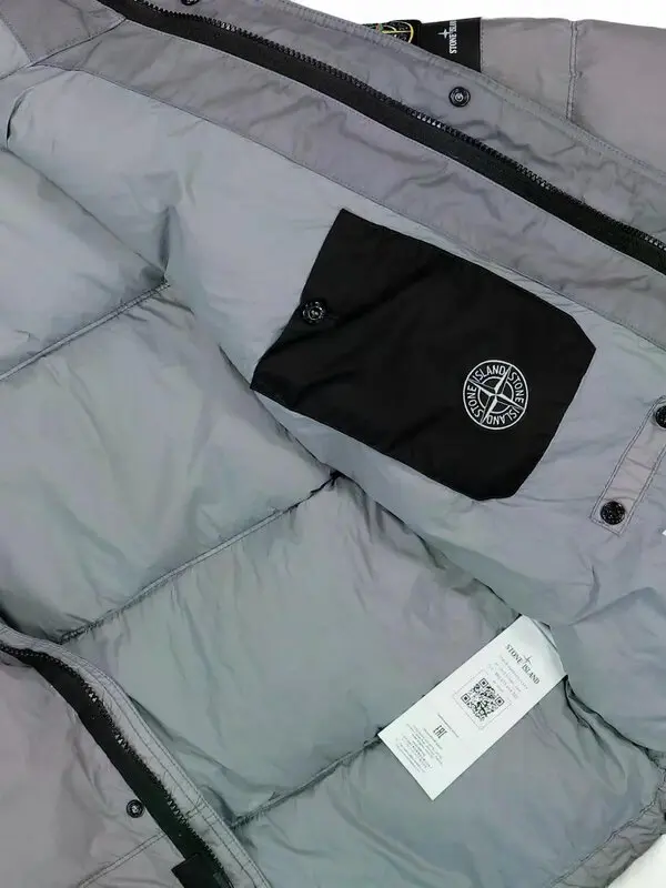 Stone Island Garment Dyed Crinkle Reps Ny Down Jacket With Wind Resistance