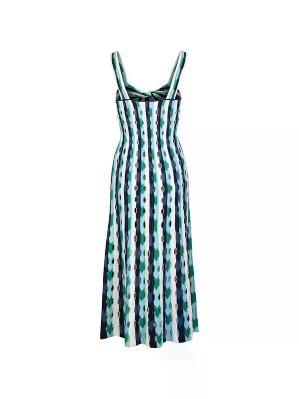 Simkhai Pointelle-knit Striped Maxi Dress