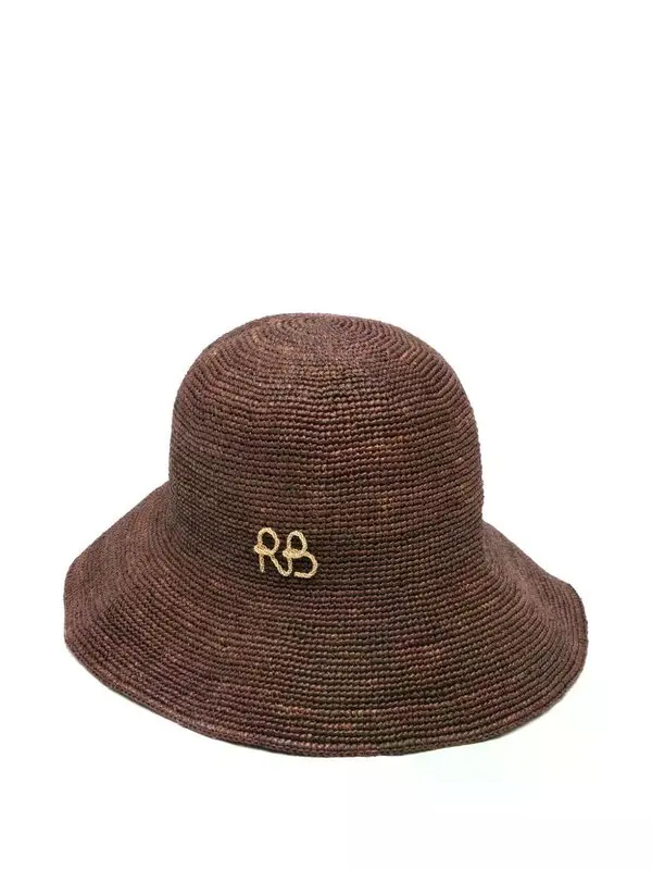 Ruslan Baginskiy Logo Embroidered Sun Hat - Brown