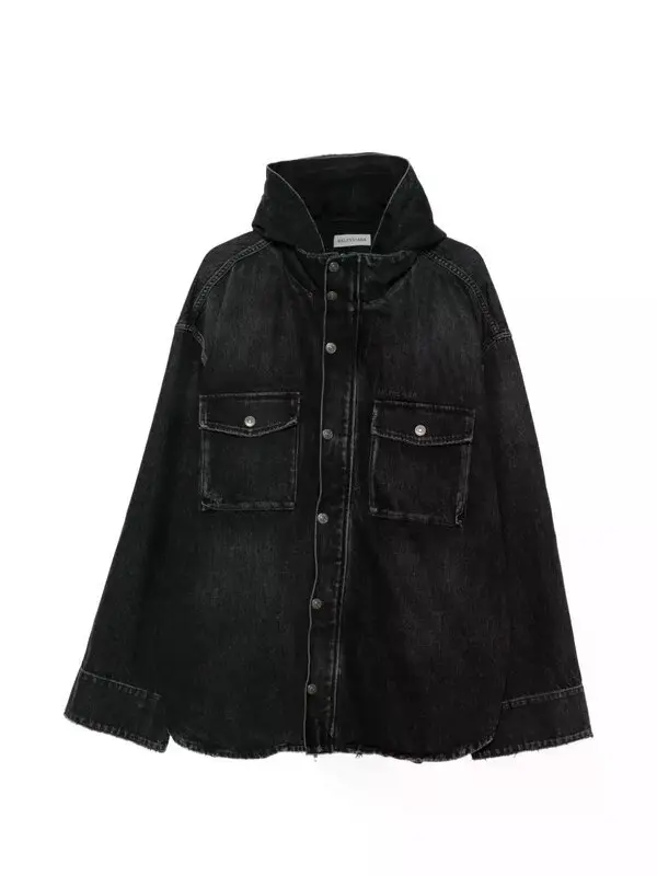 Balenciaga Hooded Denim Jacket
