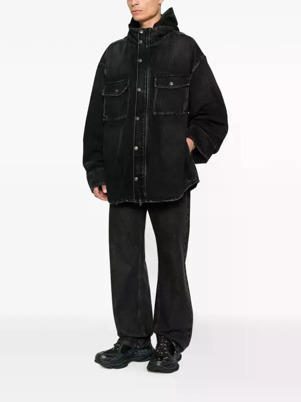 Balenciaga Hooded Denim Jacket