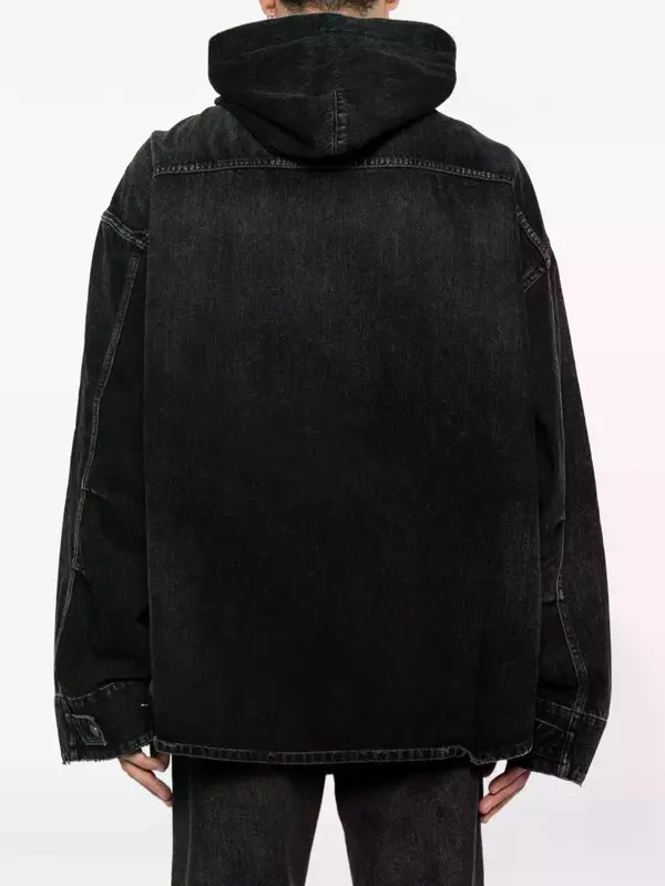 Balenciaga Hooded Denim Jacket