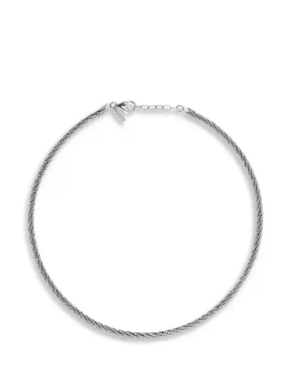 DESMOS Tone Twisted Multi-strand Necklace - Silver