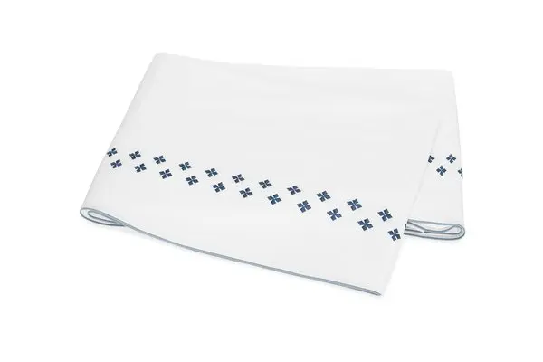 MATOUK Casablanca Flat Bed Sheet - Indigo