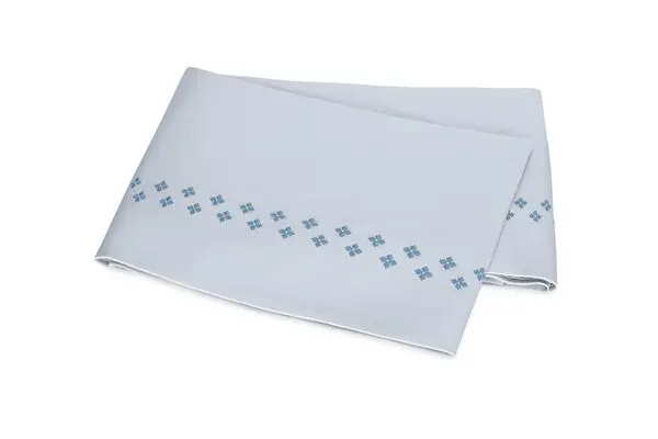 MATOUK Casablanca Flat Bed Sheet - Sky/blue