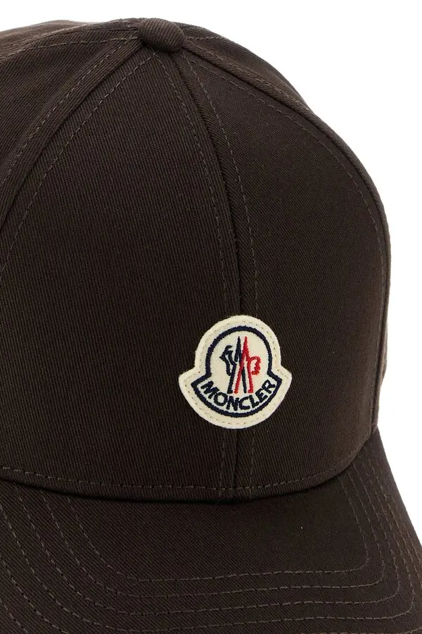 Moncler Chocolate Cotton Baseball Cap