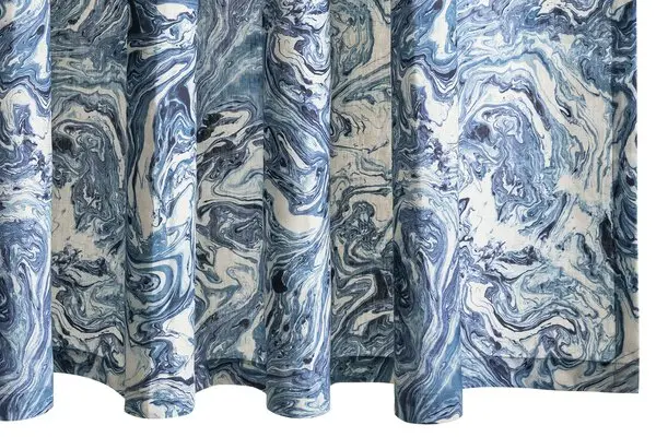 MATOUK Schumacher Balthazar Shower Curtain - Lapis