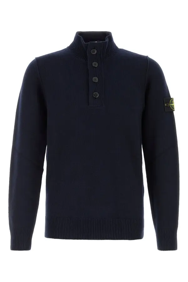 Stone Island Midnight Wool Blend Sweater