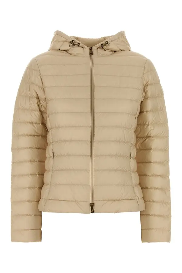 Moncler Sand Nylon Igelhood Down Jacket - Light Brown
