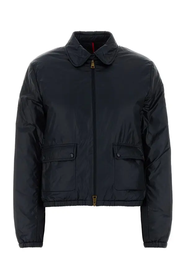 Moncler Navy Nylon Lanset Down Jacket