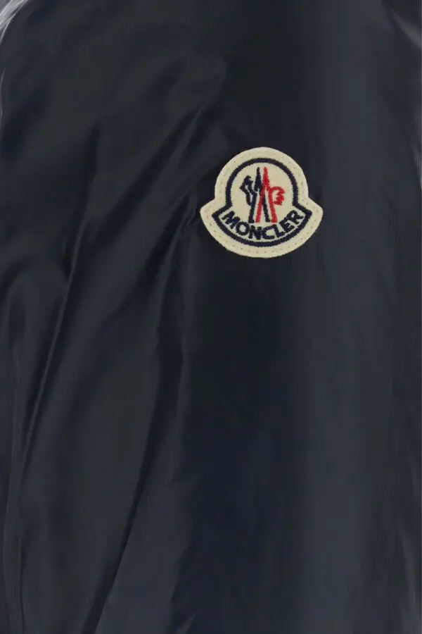 Moncler Navy Nylon Lanset Down Jacket