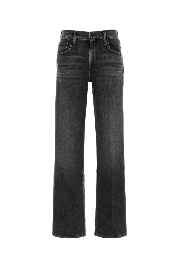 MOTHER Stretch Denim The Brookie Jeans - Black