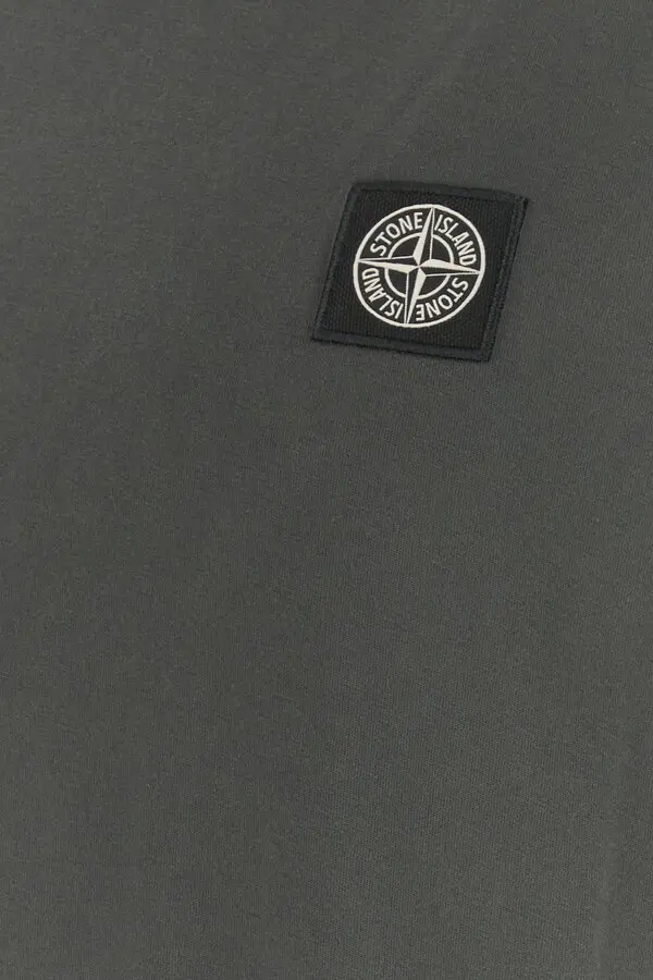 Stone Island Charcoal Cotton T-shirt