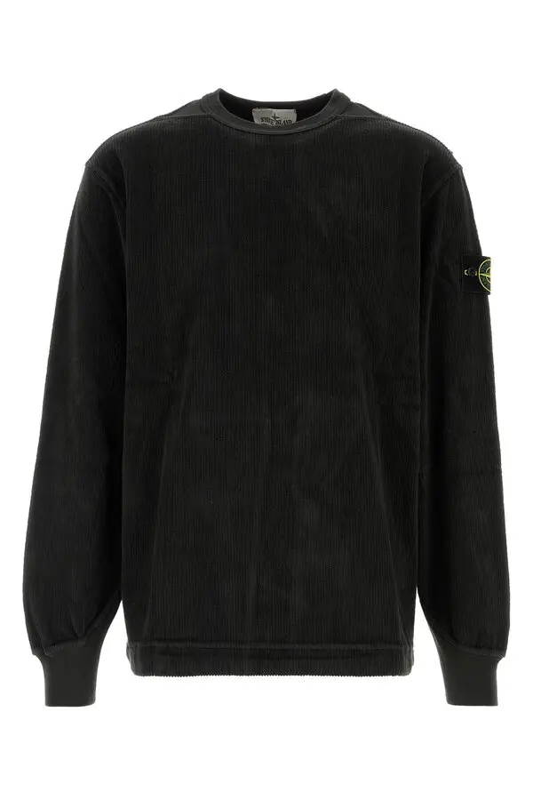 Stone Island Charcoal Corduroy Sweatshirt