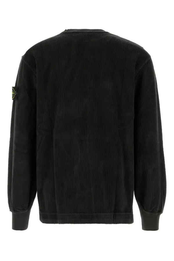 Stone Island Charcoal Corduroy Sweatshirt