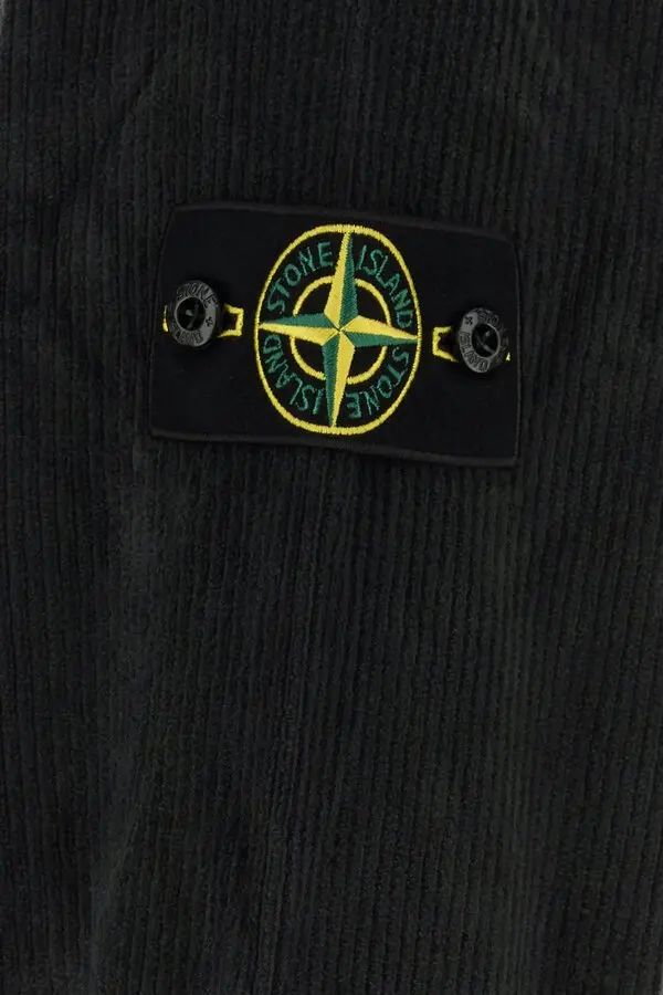 Stone Island Charcoal Corduroy Sweatshirt