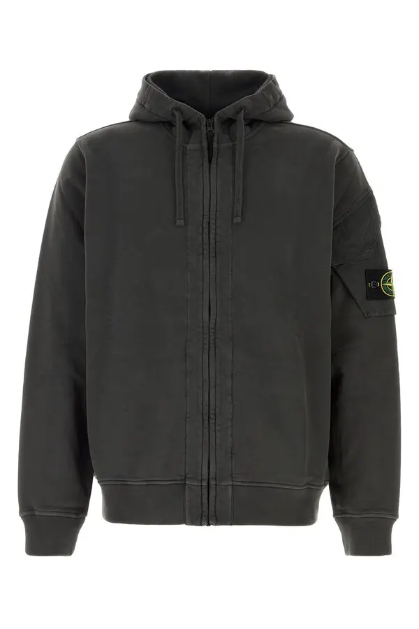 Stone Island Dark Cotton Sweatshirt