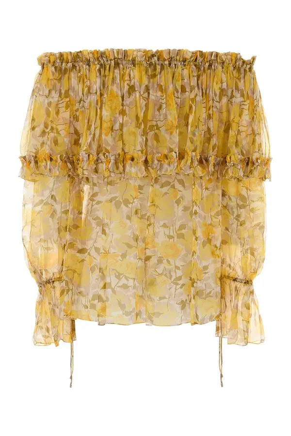 Chloé Printed Crepe Blouse