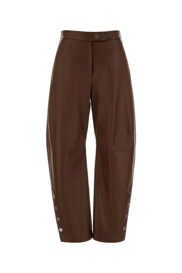 Sportmax Chocolate Leather Cinepresa Pant