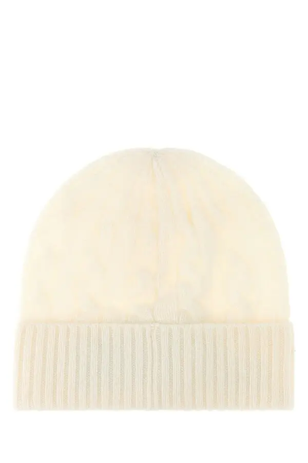 Polo Ralph Lauren Ivory Wool Blend Beanie Hat