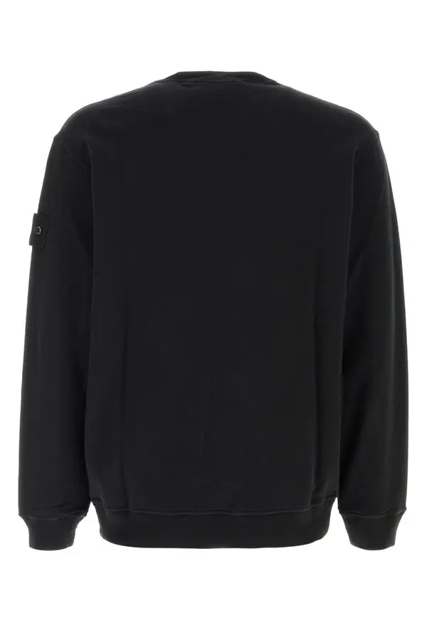 Stone Island Slate Stretch Cotton Sweatshirt