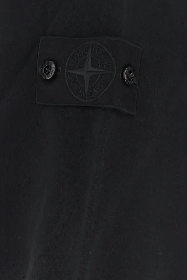 Stone Island Slate Stretch Cotton Sweatshirt