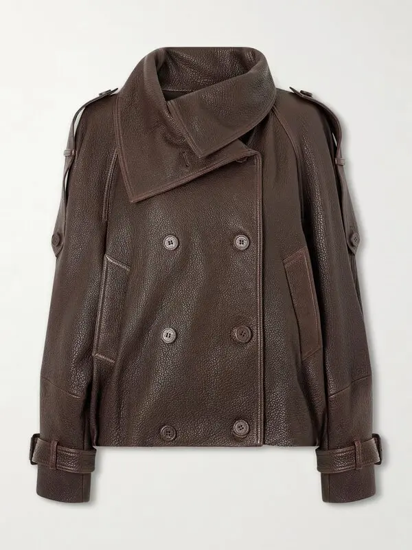 Acne Studios Full-grain Leather Jacket - Brown