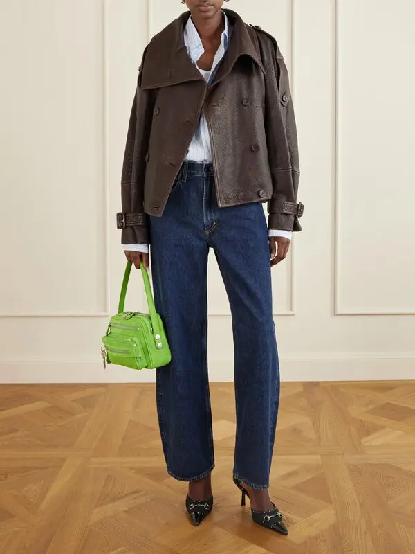 Acne Studios Full-grain Leather Jacket - Brown