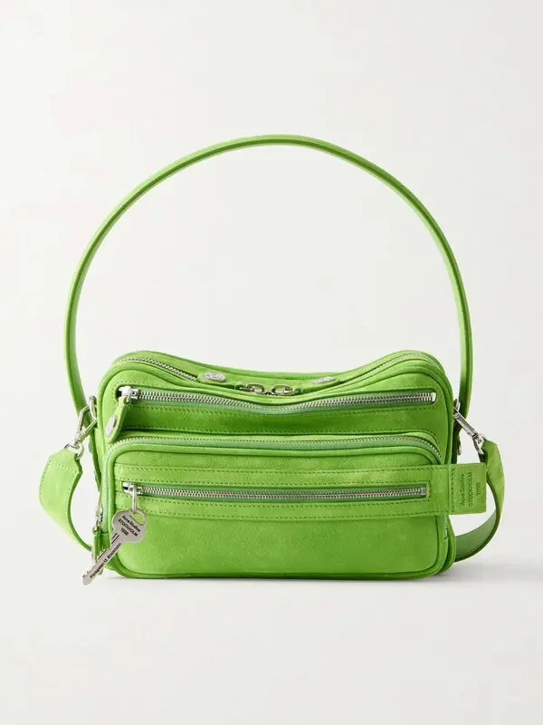 Acne Studios Camero Party Suede Shoulder Bag