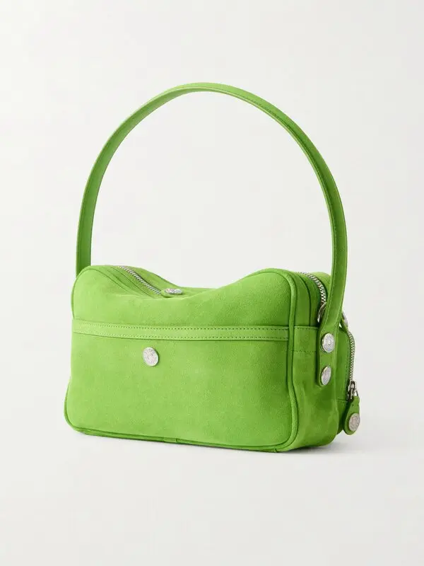 Acne Studios Camera Party Suede Shoulder Bag