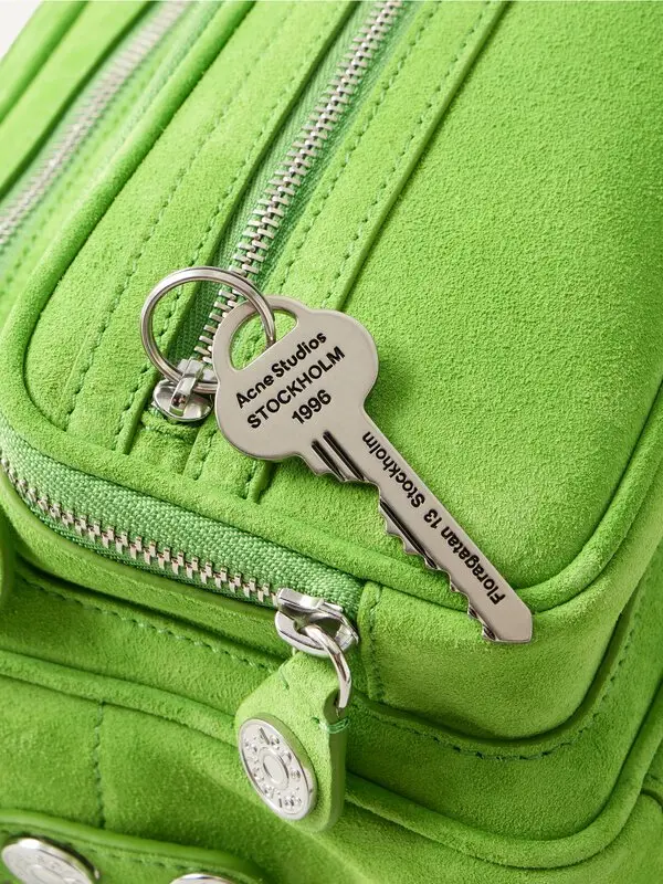 Acne Studios Camera Party Suede Shoulder Bag