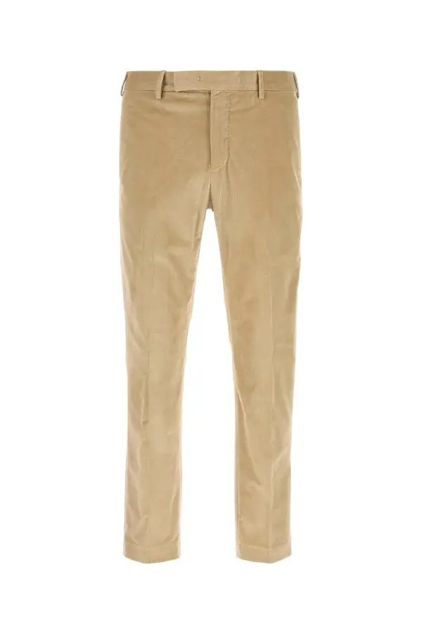 PT TORINO Beige Stretch Corduroy Pant