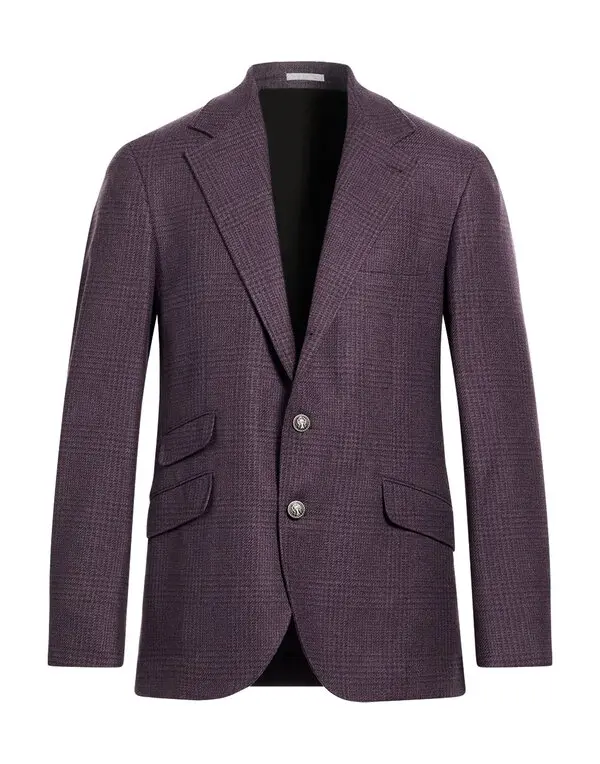 Brunello Cucinelli Blazer Plum Size Wool, Cashmere, Silk