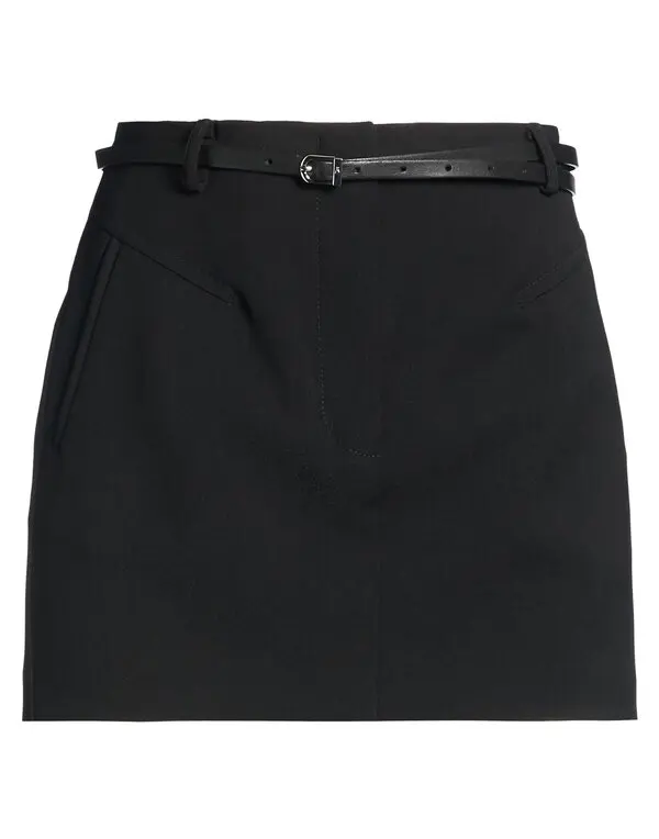 Patrizia Pepe Mini Skirt Size Polyester, Elastane - Black