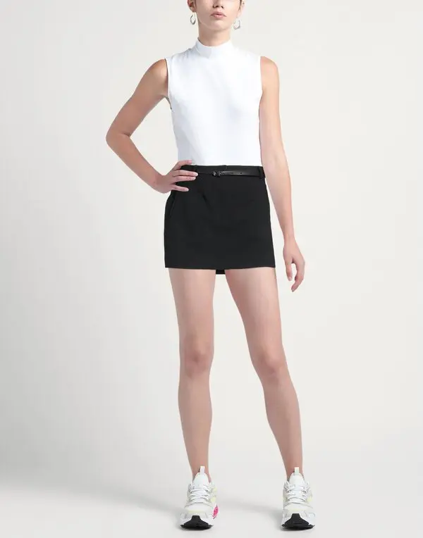 Patrizia Pepe Mini Skirt Size Polyester, Elastane - Black
