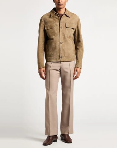 LARDINI Jacket Khaki Size Goat Skin