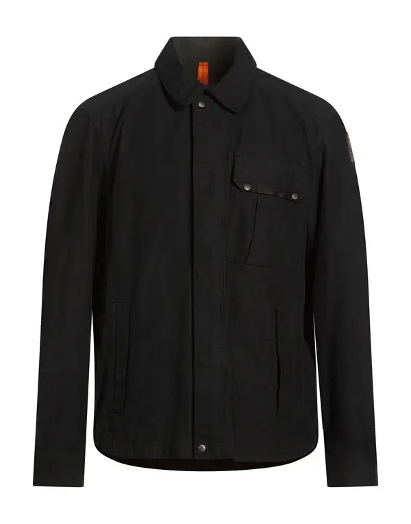 PARAJUMPERS Twill Overshirt Jacket - Black