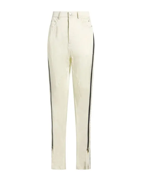 Rick Owens Pants Taupe Size Acetate, Viscose - White