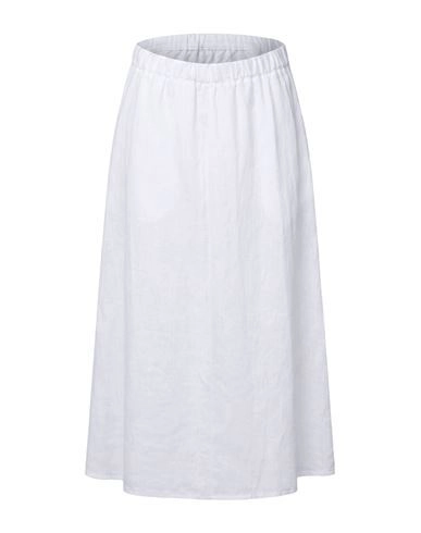 120% Lino Midi Skirt - White