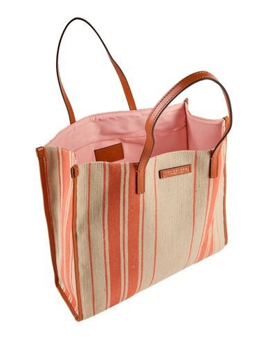 THE BRIDGE Shopper Bag With Leather Trims And Striped Pattern