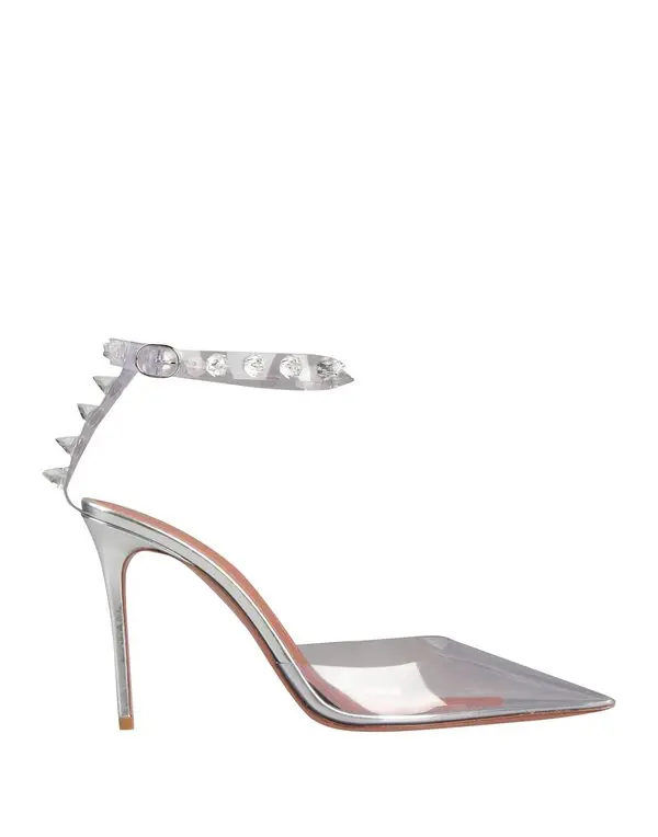 Amina Muaddi Pvc Pumps With Crystal Embellishments