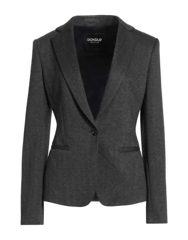 DONDUP Blazer Charcoal Size Viscose, Polyester, Polyamide, Elastane