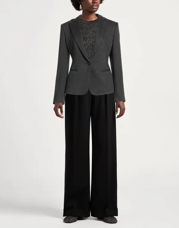 DONDUP Blazer Charcoal Size Viscose, Polyester, Polyamide, Elastane