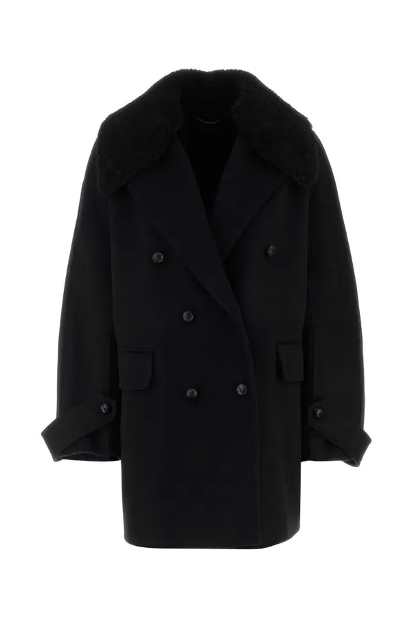 ERMANO SCERVINO Ermanno Scervino Wool Coat - Black