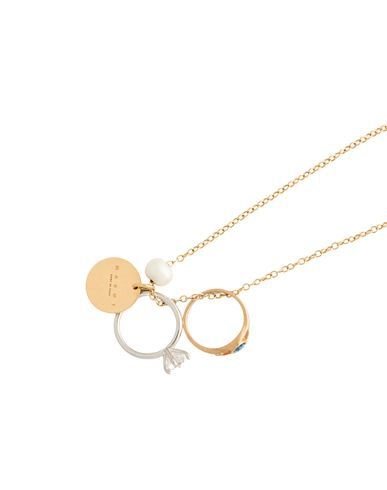 Marni Metal Pendant Necklace With Charms
