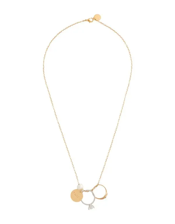 Marni Metal Pendant Necklace With Charms