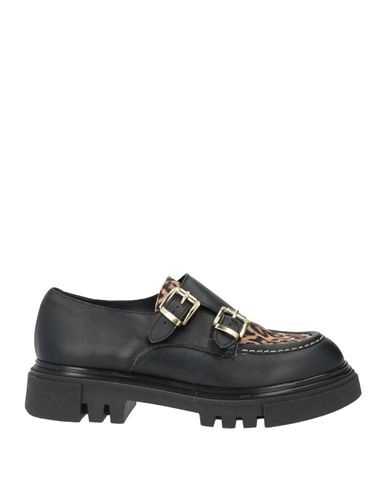 NILA & NILA Leather Loafers With Leopard Print Detail