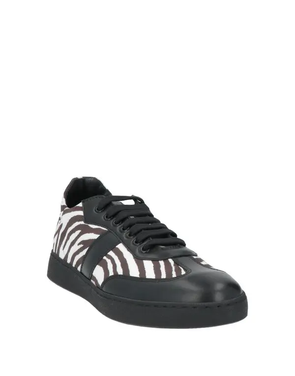 NILA & NILA Zebra Print Leather Low-top Sneakers