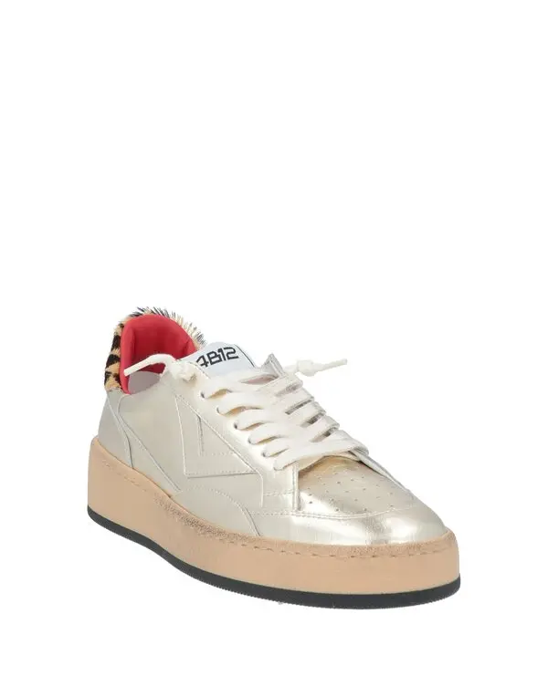 4B12 Platinum Leather Low-top Sneakers